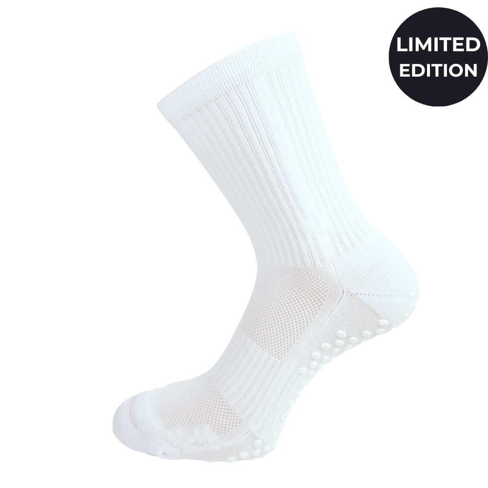 Gripsocks Grip Fit - All White l Køb gripsocks hos Supersox – supersox.dk