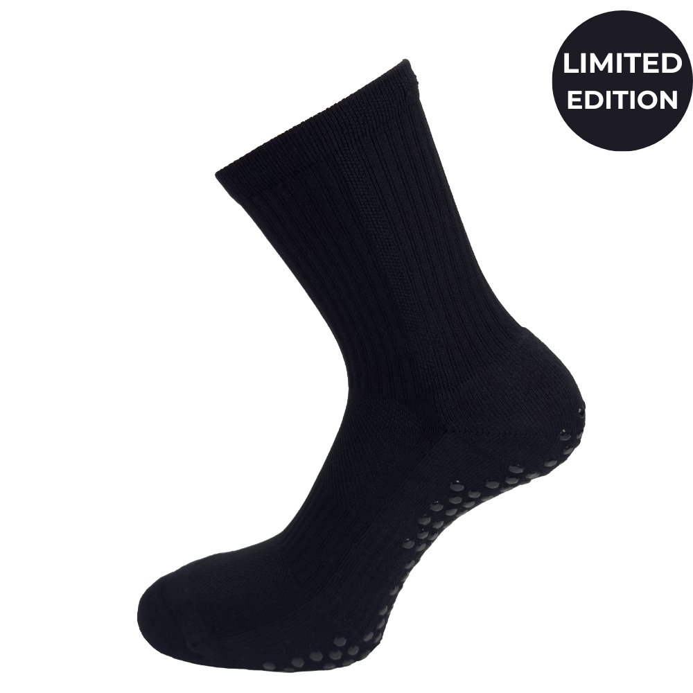 Gripsocks Grip Fit - All Black l Køb gripsocks hos Supersox – supersox.dk