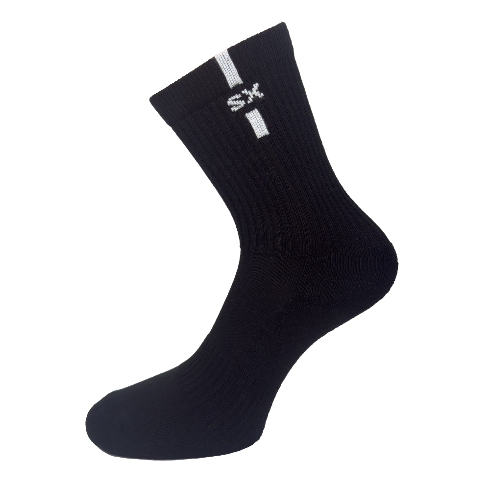 Tennissokker - Sort/Hvid l Køb tennissokker hos Supersox – supersox.dk